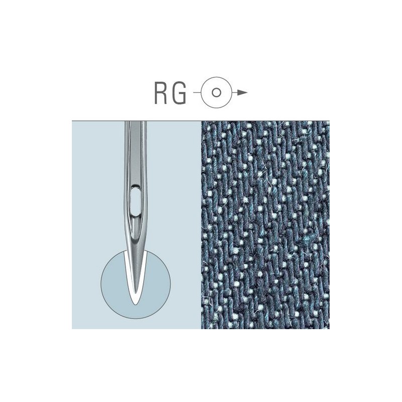 Aiguilles UY154GAS RG courbées GROZ-BECKERT (x10 aiguilles)