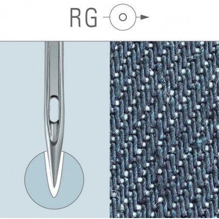 Aiguilles UY154GAS RG courbées GROZ-BECKERT (x10 aiguilles)